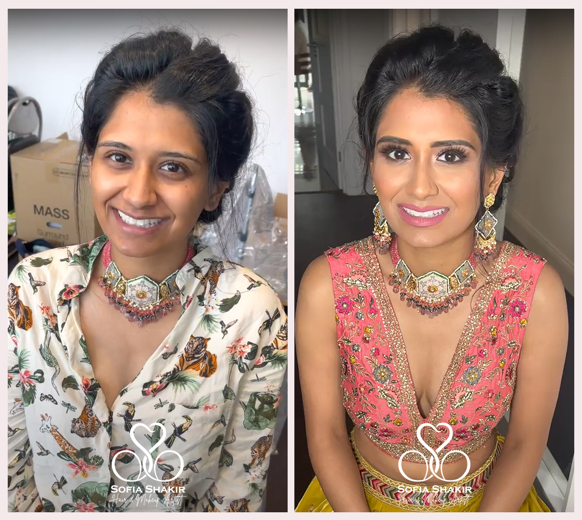 Bridal Makeup Transformation – Bridal Hair & Makeup Artist: Sofia Shakir